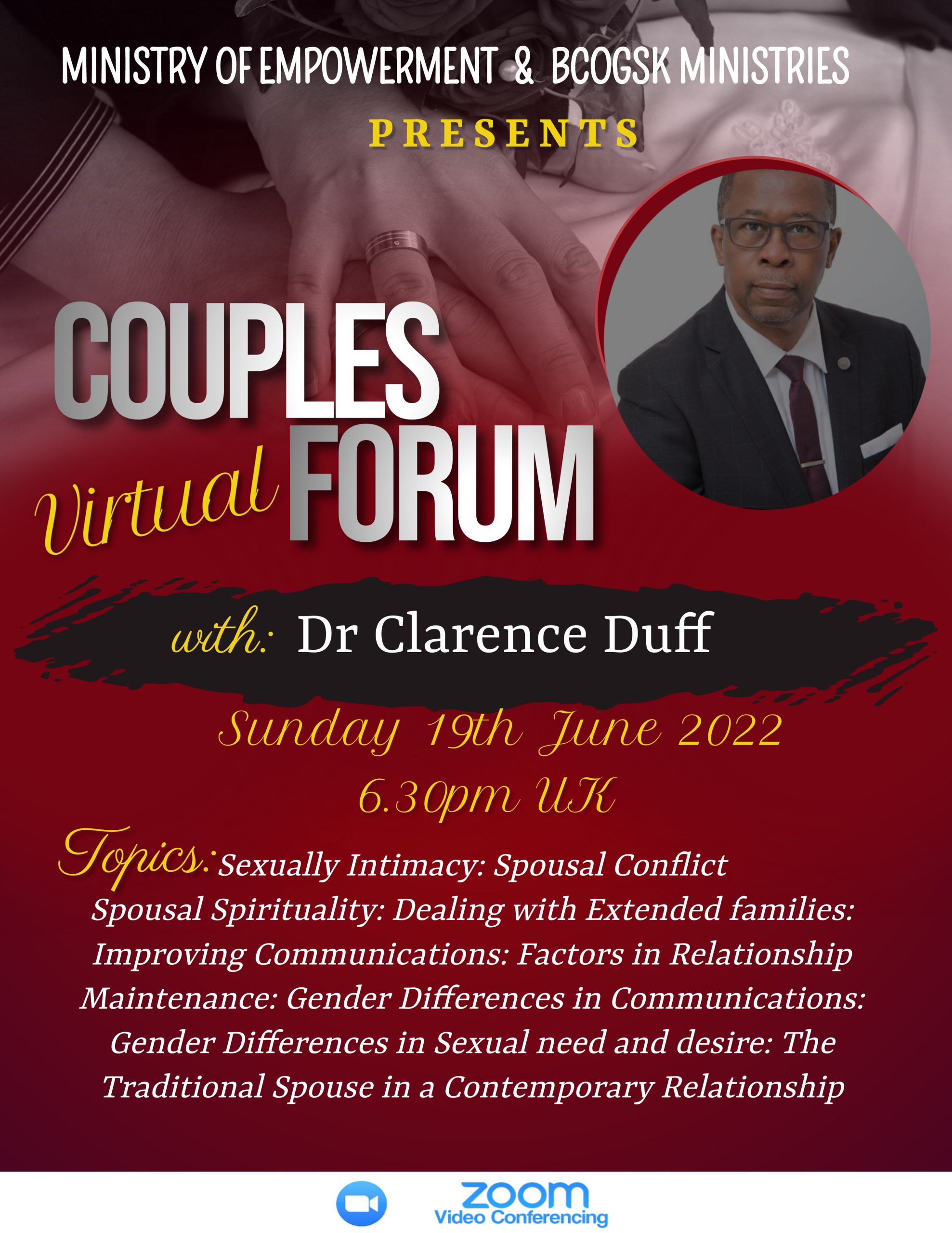 2022 COUPLES VIRTUAL FORUM – Ministry of Empowerment